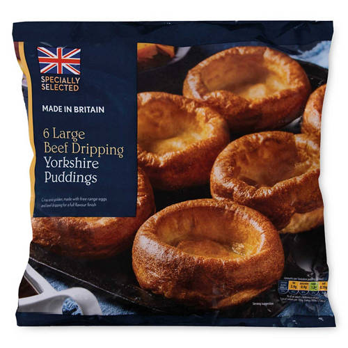 Large Beef Dripping Yorkshire Puddings 6 Pack | ALDI UK